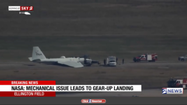 NASA WB-57 Makes Gear-Up Landing in Houston After Mechanical Issue ...